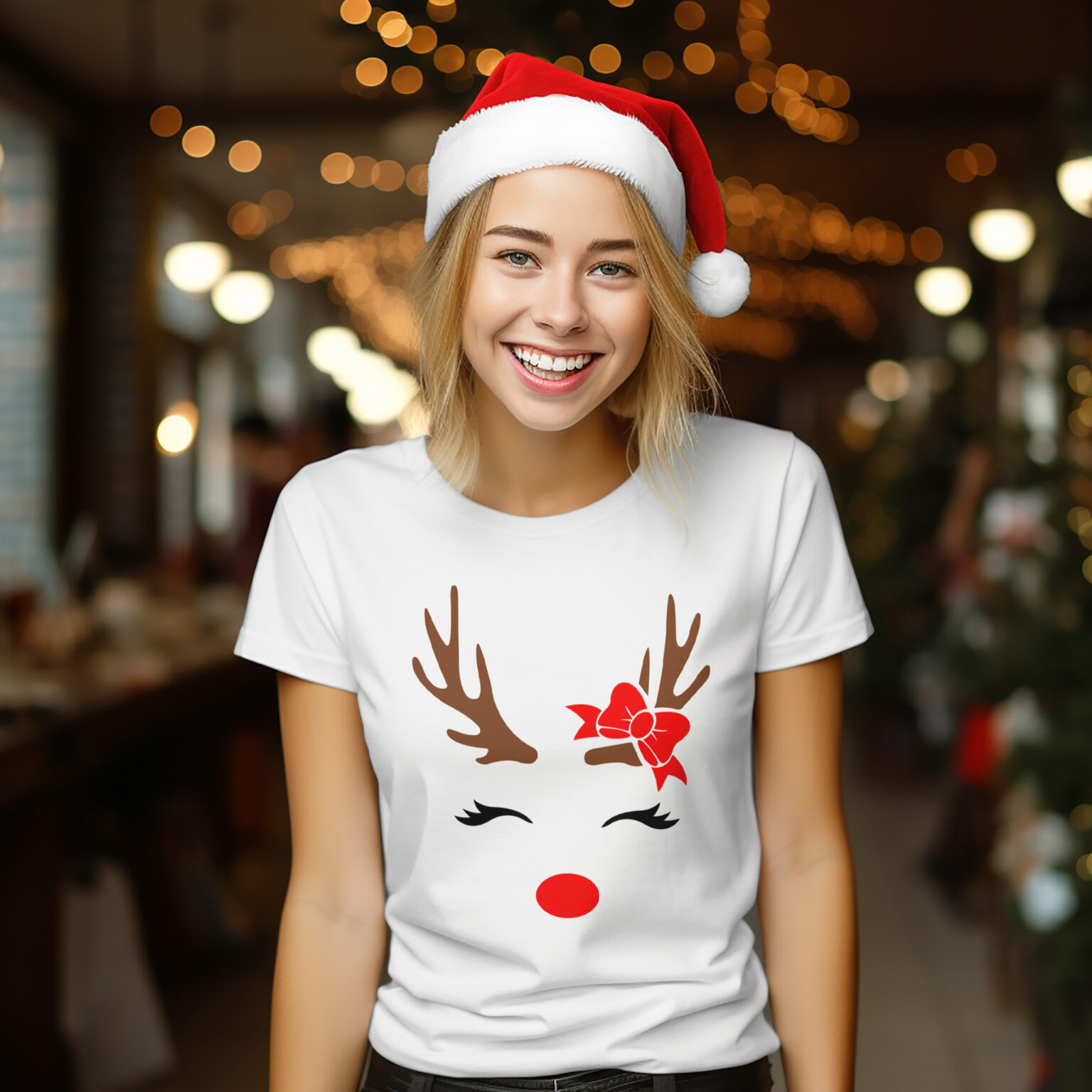 Playera Reno Navidad | SuperCreativa