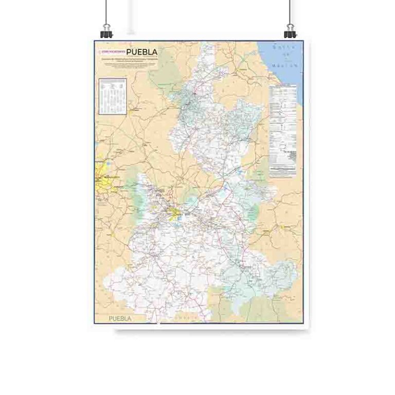 Mapa de puebla gigante para pared | SuperCreativa