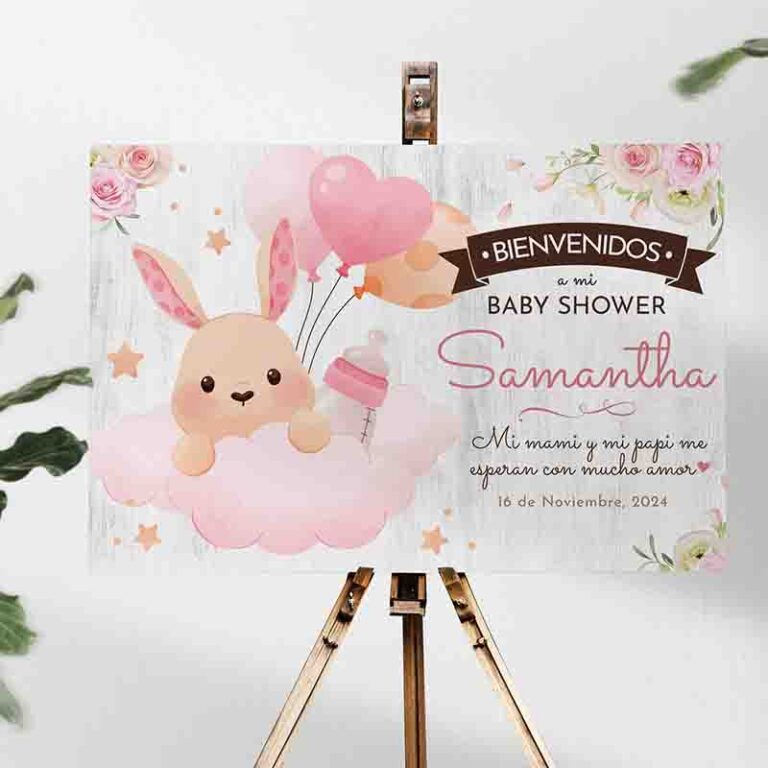 Letrero de baby shower adorno Mod.3 | SuperCreativa