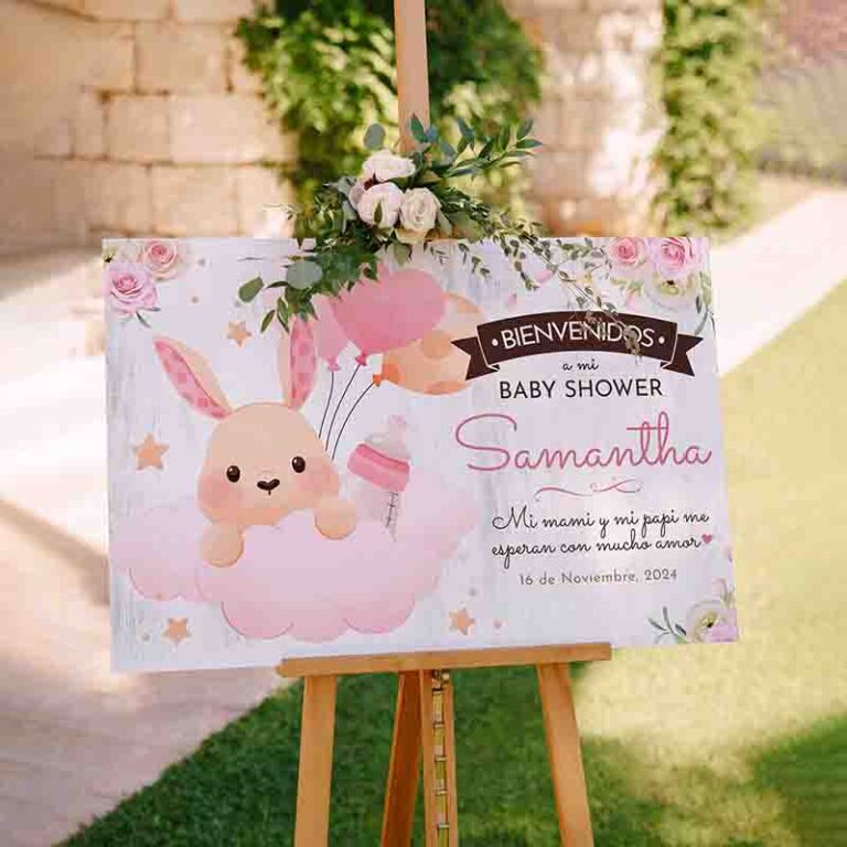 Letrero de baby shower adorno Mod.3 | SuperCreativa
