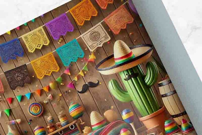 Decoración Mexicana para Fiestas Backdrop Ideal Cultura y Colores ...
