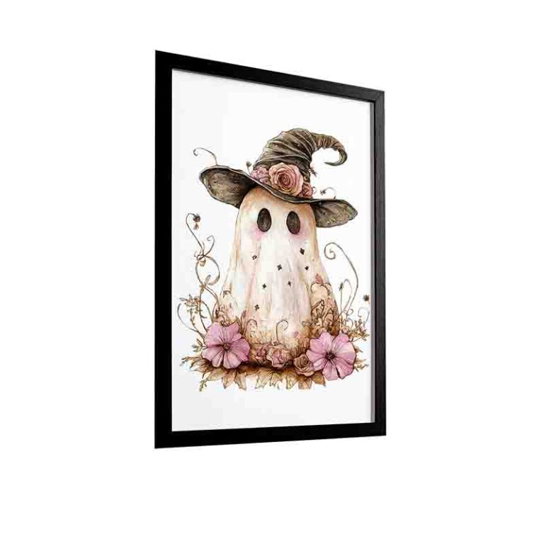 Cuadro Ghost Cute Fantasma Tierno Halloween | SuperCreativa