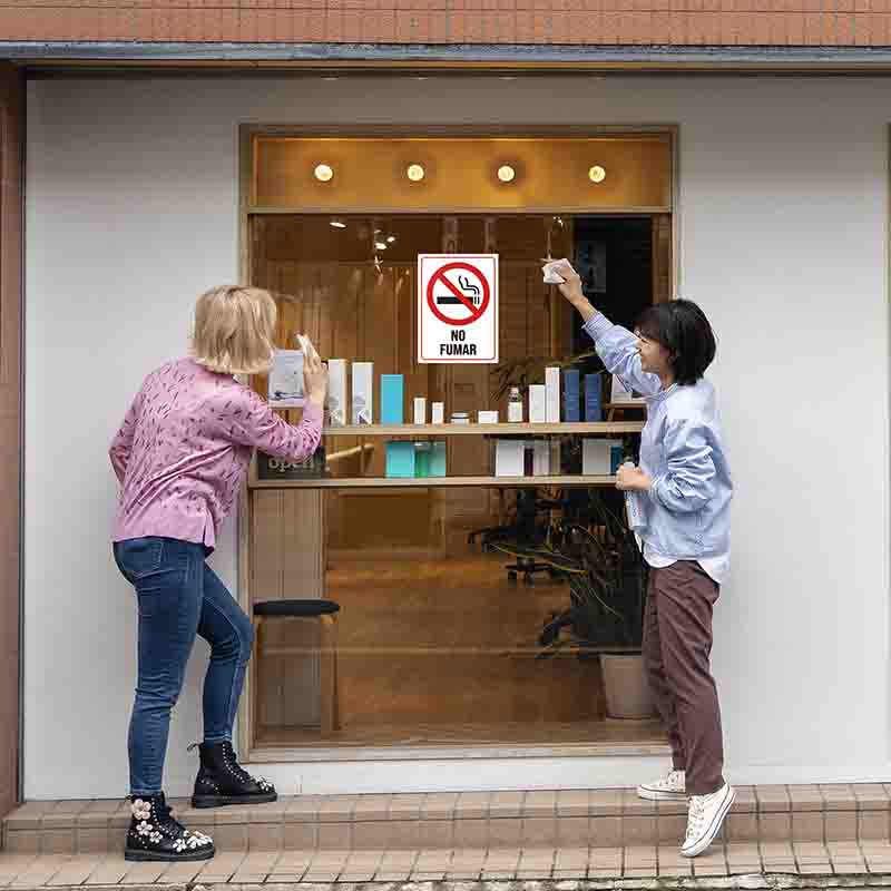 señalamiento no fumar letrero autoadherible20x27 | SuperCreativa