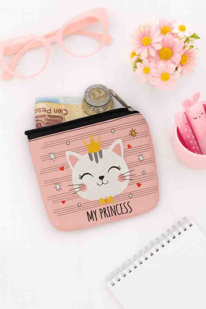 Monederos con diseños de gatos tiernos y juveniles Mod.4 | SuperCreativa